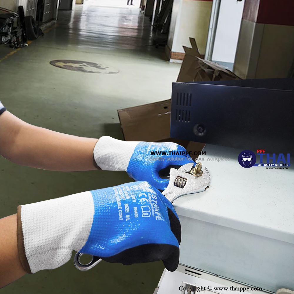 BESTSAFE BG-FULL GUARD [DY1359DC-H] ถุงมือผ้าเคลือบยางไนไตรเต็ม [Cut-5] Size : L | THAIPPE All ...