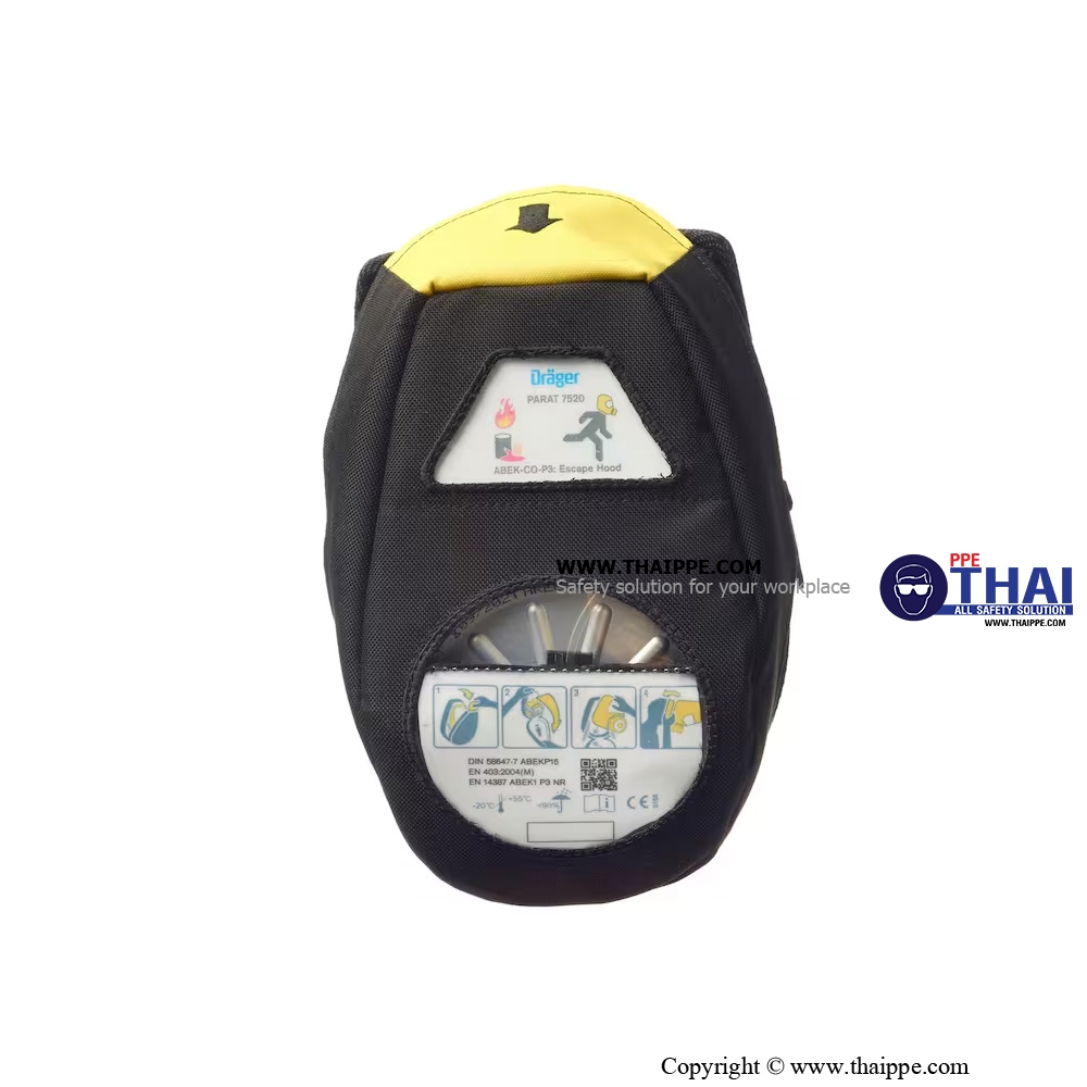 PARAT 7500 Fire and industrial escape hood สำหรับทีม RESCUE Draeger ...