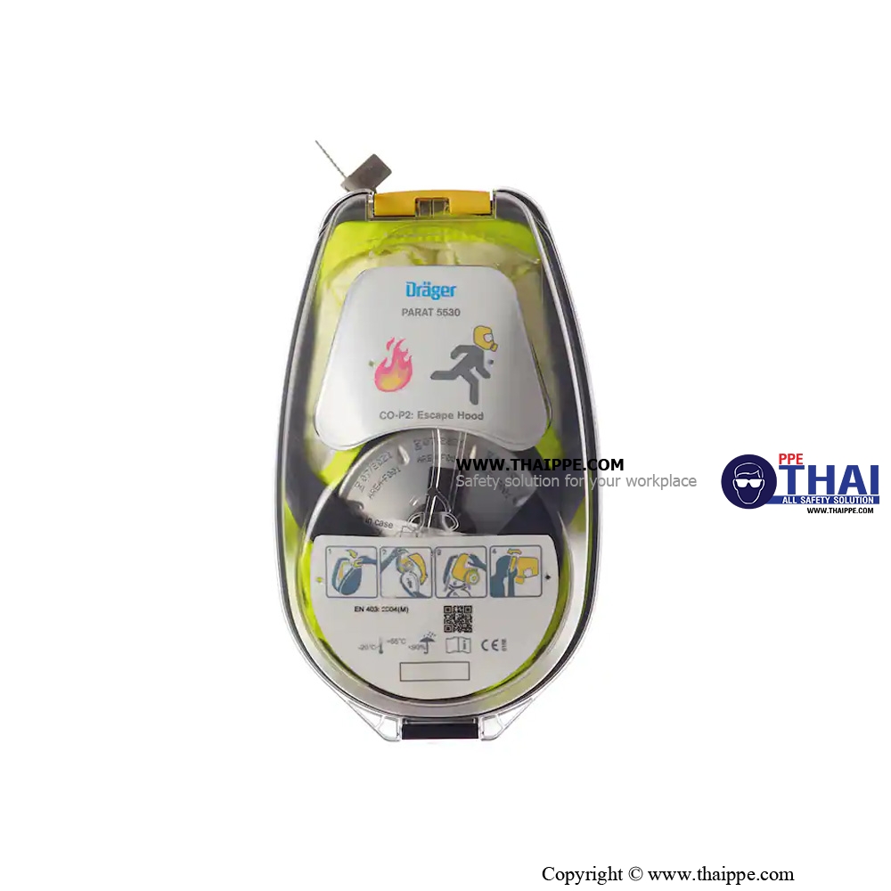 PARAT 5500 Fire escape hood สำหรับงานผจญเพลิง Draeger | THAIPPE All ...