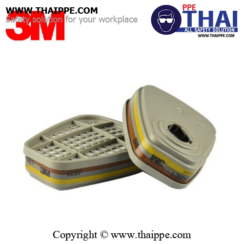 3M-6057ตลับกรอง ( pack : 2 pcs) ยี่ห้อ 3M | THAIPPE All Safety Solution