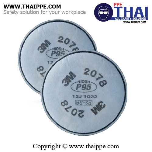 3M-2078แผ่นกรองฝุ่นฟูมโลหะ ยี่ห้อ 3M | THAIPPE All Safety Solution